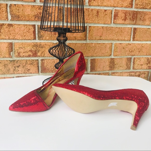 Ashro | Shoes | Shiny Red Heels | Poshmark